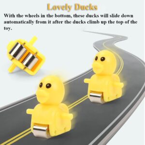 NEXTAKE Extra Ducks for Duck Slide Toy Set, Accessory for Automatic Stair-Climbing Ducklings Cartoon Race Track Set Slide Toy Escalator Toy, Fit The 1.5cm/ 0.59inch Track (Extra Ducks-6 PCS)