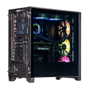 Velztorm Rivex CTO Gaming Desktop (Intel i9-12900K 16-Core, GeForce RTX 3080 10GB, 64GB DDR5 4800MHz, 2TB PCIe SSD + 6TB HDD, RGB Fans, 240 mm AIO, 1000W PSU, WiFi 6, BT 5.2, Win 10 Pro)