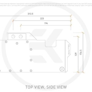 EK Water Blocks Compatible EK-Quantum Vector FTW3 RTX 3070 Ti D-RGB - Nickel + Acetal