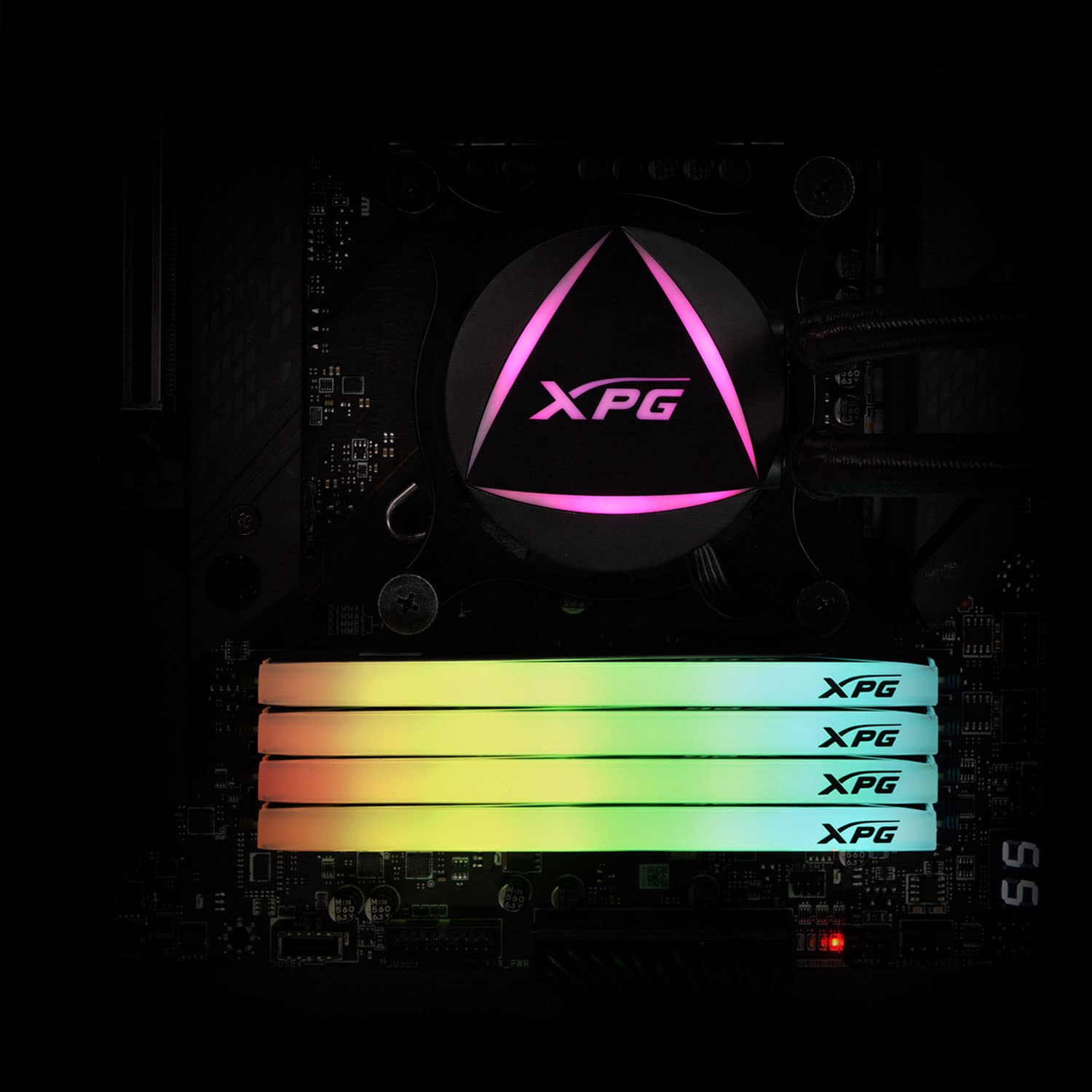 XPG Caster RGB DDR5 6000MHz 32GB (2x16GB) CL40-40-40 PCS-48000 UDIMM 288-Pins Desktop SDRAM Memory RAM Kit (AX5U6000C4016G-DCCARGY)