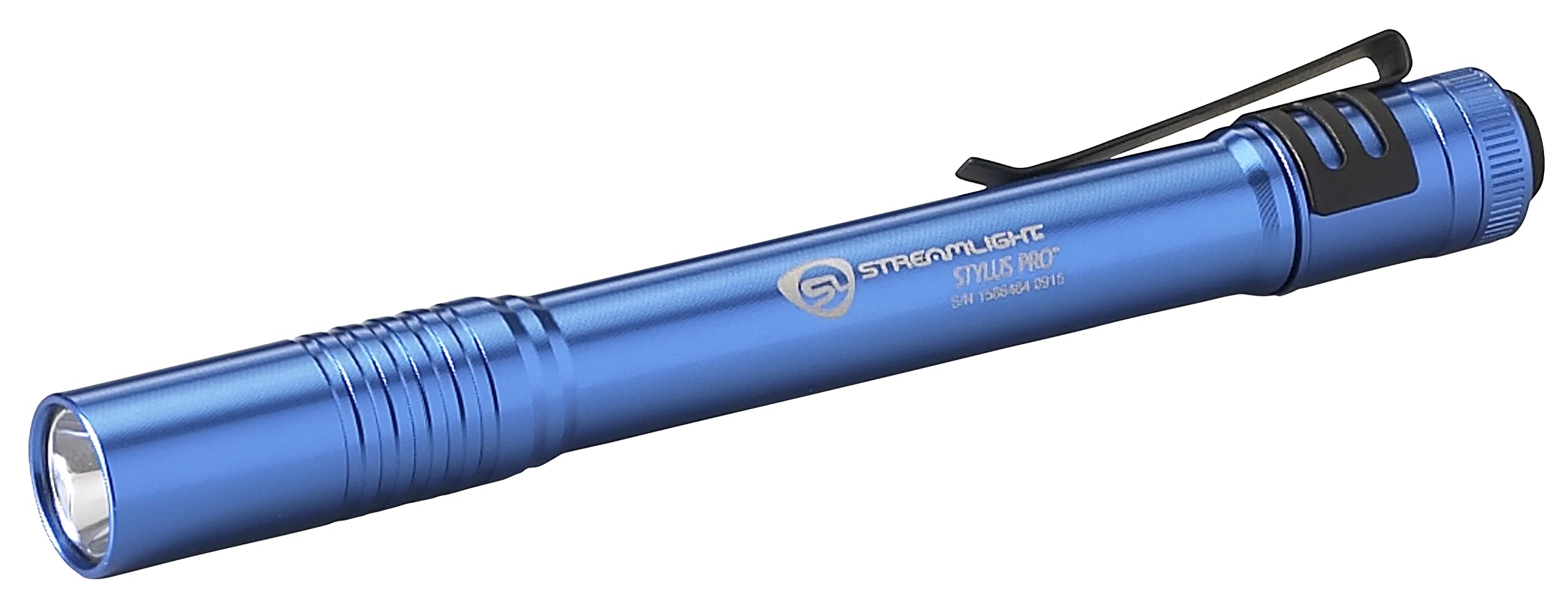 Streamlight 66134 Stylus Pro USB Rechargeable Penlight & 66122 Stylus Pro Penlight with White LED, Blue, 2x AAA Alkaline Batteries