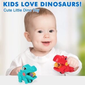 Dreampark Baby Toys 18 Months - Infant Toys 18 Months Baby Crawling Toys 2 Year Old Girl Gifts Touch & Go Musical Light Dinosaur Toy Baby Gifts for 18-24 Months Girls Boys Babies Toddlers Age 2