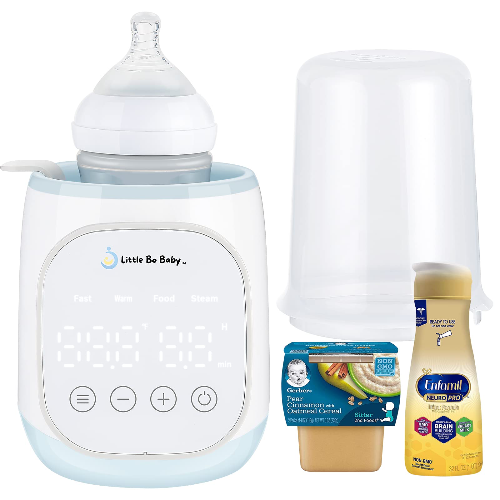 Little Bo Baby Bottle Warmer, 5 in 1 Bottle Warmer Fast Baby Bottle Warmer Baby Food Heater & Defroster Warmer