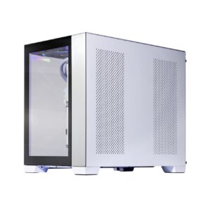 Velztorm Mini Lux Custom Gaming Desktop (AMD Ryzen 9 5950X 16-Core, GeForce RTX 3070 Ti 8GB, 16GB DDR4, 1TB PCIe SSD + 1TB HDD, WiFi-N, 750W PSU; RGB Fans, 240mm AIO White, Win10Home) VELZ0048