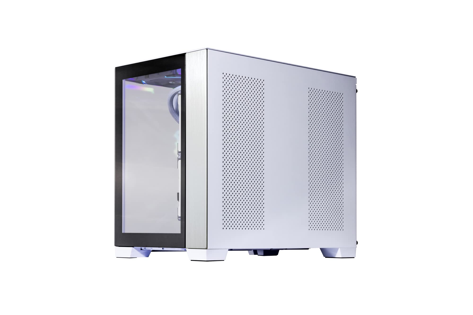 Velztorm Mini Lux Custom Gaming Desktop (AMD Ryzen 9 5950X 16-Core, GeForce RTX 3070 Ti 8GB, 16GB DDR4, 1TB PCIe SSD + 1TB HDD, WiFi-N, 750W PSU; RGB Fans, 240mm AIO White, Win10Home) VELZ0048