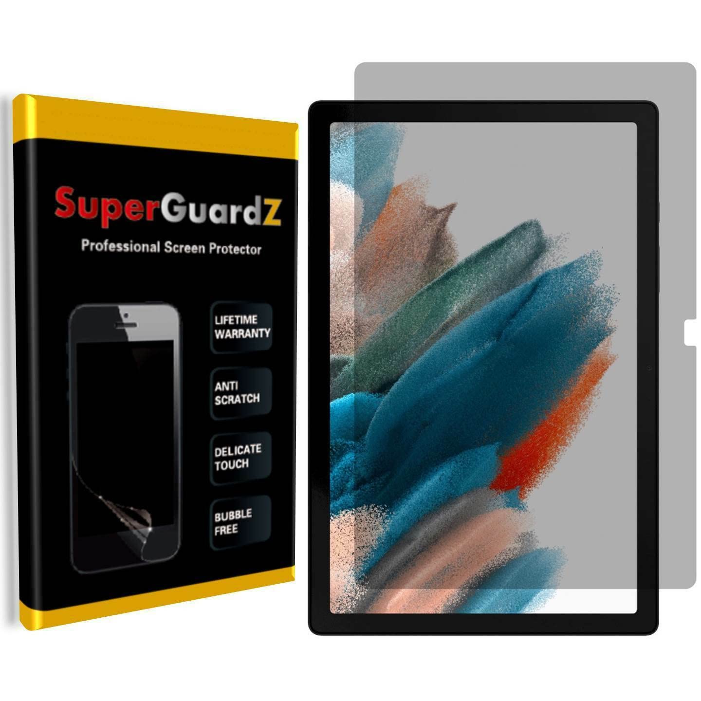 for Samsung Galaxy Tab A8 10.5 (2021) Screen Protector [Privacy, Anti-Spy] SuperGuardZ, Anti-Scratch, Anti-Bubble