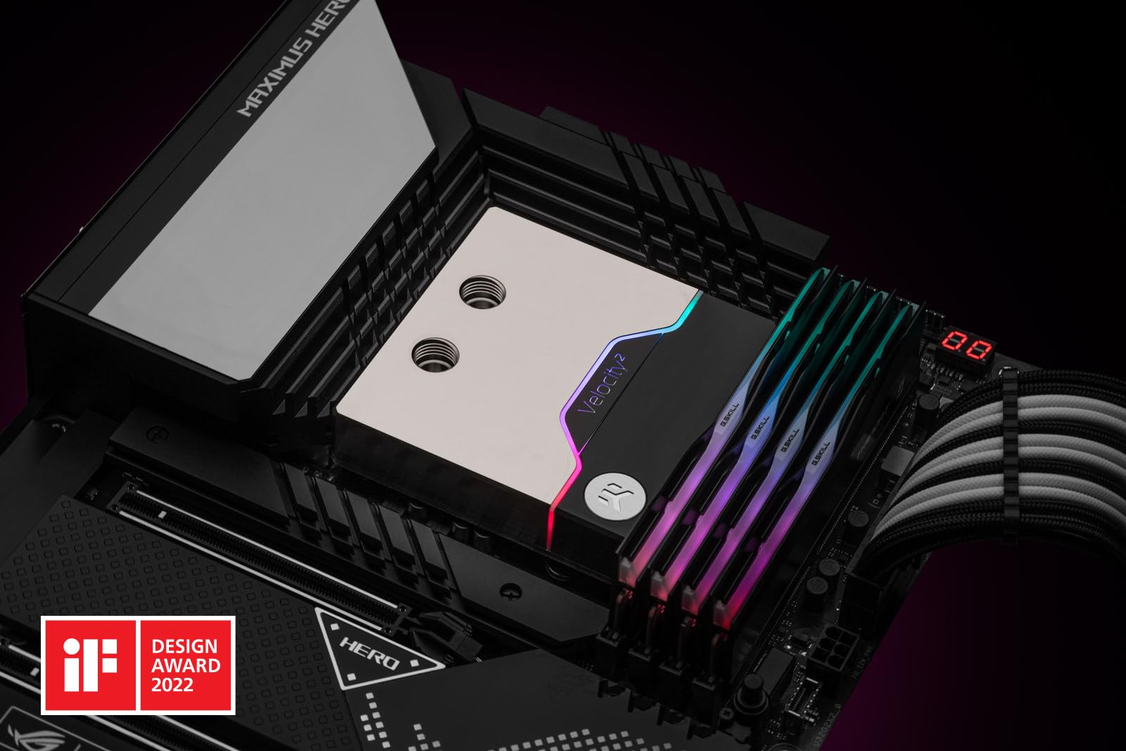 EKWB EK-Quantum Velocity 2 CPU Water Block D-RGB - 1700, Full Nickel