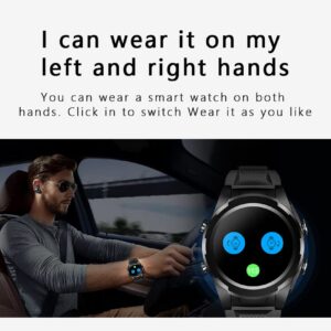 Sudroid Smart Watch with Earbuds, 2 in 1 Bluetooth Smart Watch for Android iPhone, Fitness Tracker Watch, Tracker with Blood Oxygen Heart Rate Sleep Monitor, Long Time Standby Sports Smart Watch