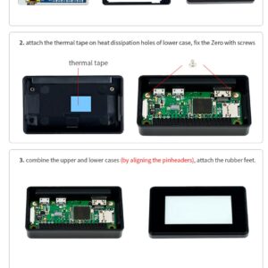 waveshare 2.13inch Touch e-Paper Display with ABS Case, 250x122 Pixels E-Ink Display for Raspberry Pi Zero 2 W/Raspberry Pi Zero W/Pi Zero WH, Support Partial Refresh