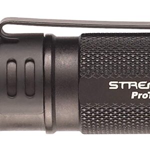 STREAMLIGHT 88083 ProTac 2L-X USB, Rechargeable USB battery & 66320 MacroStream USB Rechargeable Compact Flashlight with Wrist Lanyard, Hat Clip and USB Cord, Black