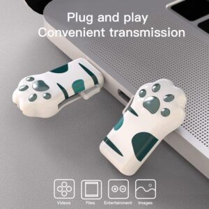 Cute USB Flash Drive, Cat Foot Plaque Mini Thumb Drive USB 2.0 Animal Memory Stick Cartoon Pen Drive Zip Drive Water Proof U Disk