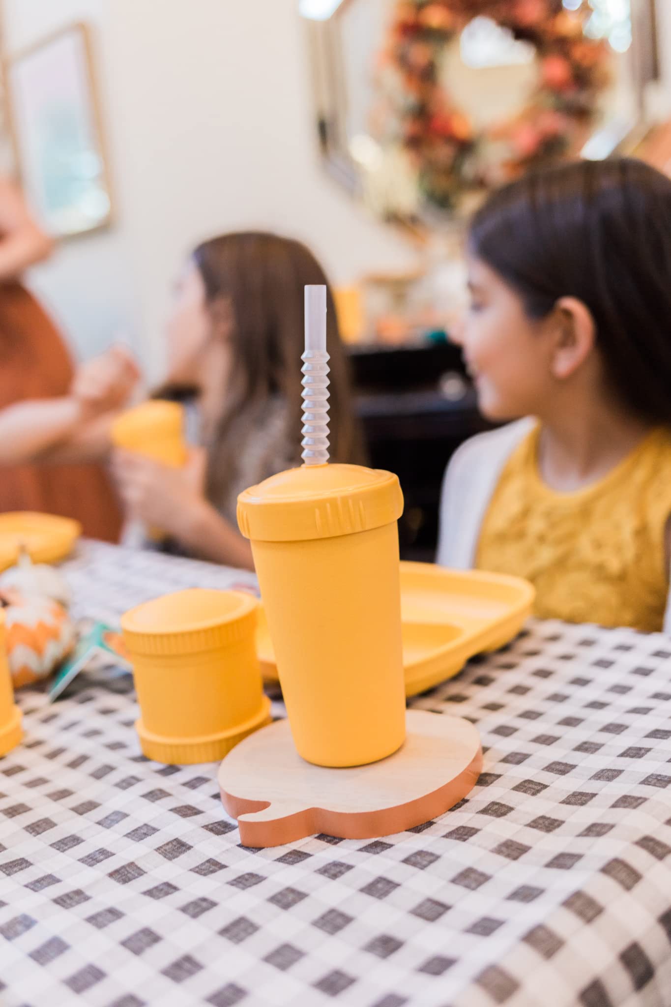 Re-Play Made in USA 2 Convertible Cups for Toddlers with Sippy Cup and Straw Cup Lids - 2 Plastic 10 Oz. Toddler Cups, 2 Hard Sput Sippy Cup Lids, 2 Straw Cup Lids and 2 Bendy Straws - Navy Blue