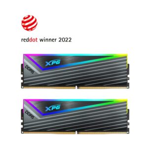 XPG Caster RGB DDR5 6000MHz 32GB (2x16GB) CL40-40-40 PCS-48000 UDIMM 288-Pins Desktop SDRAM Memory RAM Kit (AX5U6000C4016G-DCCARGY)