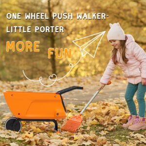 FITCO 3 in 1 Ride on Push Car for Ages Over 1 Years,Push-Pull Walker Gift Toy for Toddlers and Kids (Orange)