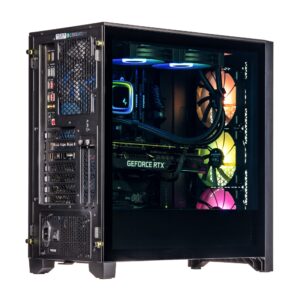 Velztorm Rivex CTO Gaming Desktop (Intel i9-12900K 16-Core, GeForce RTX 3090 24GB, 64GB DDR5 4800MHz, 1TB PCIe SSD + 2TB HDD, RGB Fans, 240 mm AIO, 1000W PSU, WiFi 6, BT 5.2, Win 10 Home)