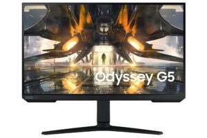 samsung odyssey g50a series 32-inch wqhd (2560x1440) gaming monitor, 165hz, 1ms, ips panel, g-sync, hdr10 (1 billion colors), ultrawide game view (ls32ag500pnxza)