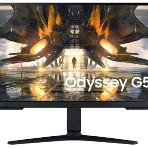 SAMSUNG Odyssey G50A Series 32-Inch WQHD (2560x1440) Gaming Monitor, 165Hz, 1ms, IPS Panel, G-Sync, HDR10 (1 Billion Colors), Ultrawide Game View (LS32AG500PNXZA)