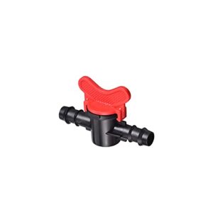 rayurain 15pieces plastic lateral in line barbed shut off valve for dripperline 16mm (fit i.d. 0.510"–0.590")