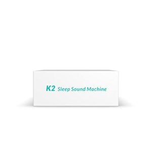 KIPCUSH Sleep Sound Machine, Rechargeable, Portable White Noise Machine, Suit for Wired Headphone, 20 Natural Soothing Sounds, Timer, Sound Machine for Baby, Adults. (White)