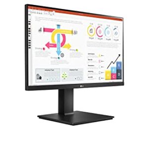 LG 23.8” 24BP75Q-B IPS QHD Monitor with HDR10, USB Type-C™ Port, AMD FreeSync™, Reader Mode, & Flicker Safe, Black