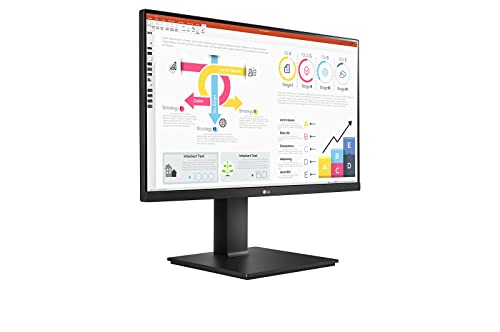 LG 23.8” 24BP75Q-B IPS QHD Monitor with HDR10, USB Type-C™ Port, AMD FreeSync™, Reader Mode, & Flicker Safe, Black