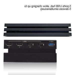 USB Hub 3.0, High Speed USB Adapter 5 Port Low for Game Console