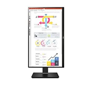 LG 23.8” 24BP75Q-B IPS QHD Monitor with HDR10, USB Type-C™ Port, AMD FreeSync™, Reader Mode, & Flicker Safe, Black