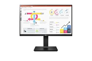 lg 23.8” 24bp75q-b ips qhd monitor with hdr10, usb type-c™ port, amd freesync™, reader mode, & flicker safe, black