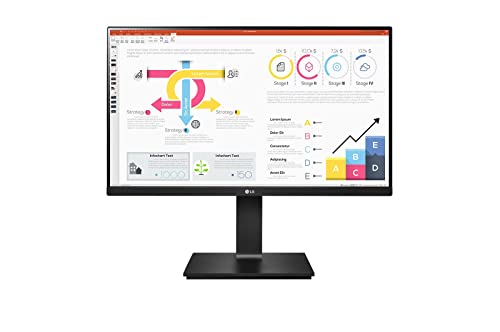 LG 23.8” 24BP75Q-B IPS QHD Monitor with HDR10, USB Type-C™ Port, AMD FreeSync™, Reader Mode, & Flicker Safe, Black