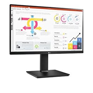 LG 23.8” 24BP75Q-B IPS QHD Monitor with HDR10, USB Type-C™ Port, AMD FreeSync™, Reader Mode, & Flicker Safe, Black