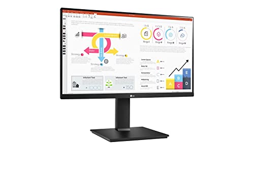 LG 23.8” 24BP75Q-B IPS QHD Monitor with HDR10, USB Type-C™ Port, AMD FreeSync™, Reader Mode, & Flicker Safe, Black