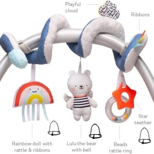 Baby Steps Hanging Rattles Spiral Plush Toys,Crib Toys,Stroller Toys, Car Seat Toys?Infant Toys 0-3?3-6 Months with Musical Plush Toys ?Stimulates Baby?s Senses and Motor Skills