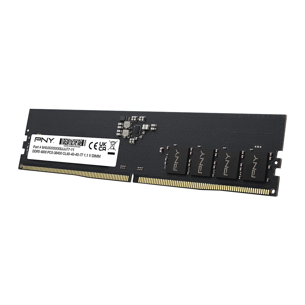 PNY Performance 16GB DDR5 4800MHz (PC5-38400) CL40 1.1V Desktop (DIMM) Memory – MD16GSD54800-TB