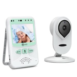 canshuo baby monitor, 2.4ghz video baby monitor with 900ft long range, temperature, infrared night vision, 2-way talk, high capacity battery