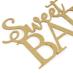 Sweet Baby Girl Cake Topper - Sweet Baby Girl Shower Decorations, Rustic Baby Shower Decorations, Photo Decoration Props