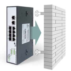 1500ft 8 Port Long Range PoE+ Switch, PoE Extension with Continuous Run of cat5e/cat6, Fast Ethernet 10/100Mbps, 30W IEEE802.3at/af