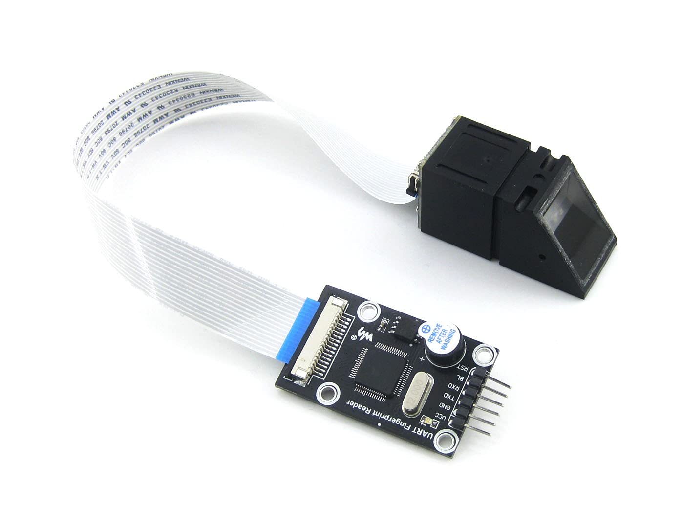 Waveshare UART Fingerprint Reader High-Speed for Identification High Stability Onboard Processor STM32F205 Commercial Fingerprinting Algorithm Optical Sensor