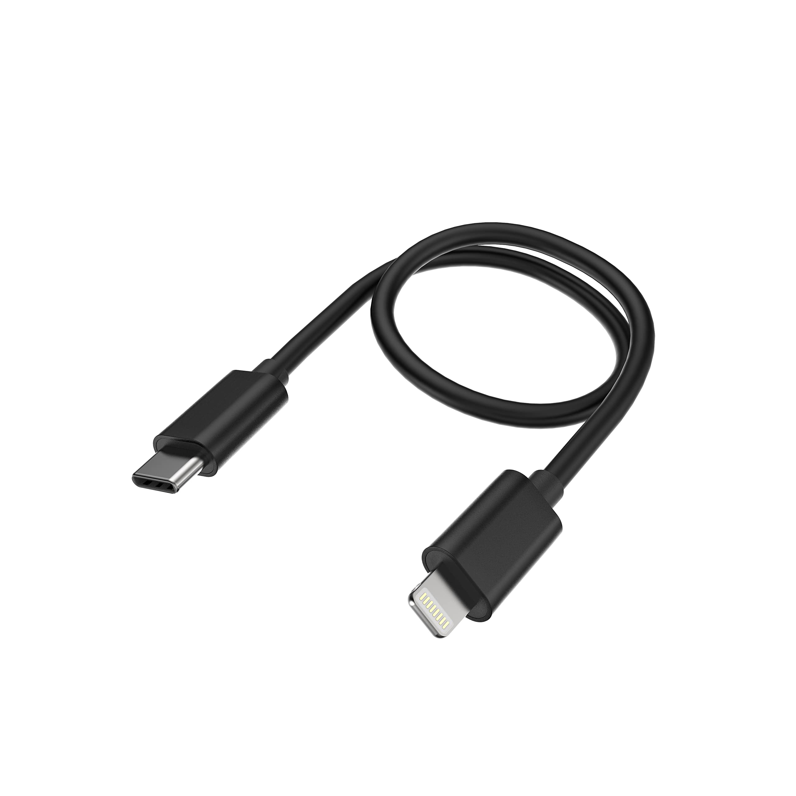 FiiO LT-LT3 USB Type C to Lightning Cable 0.7ft Supports Lossless for iOS/Headphone Amp