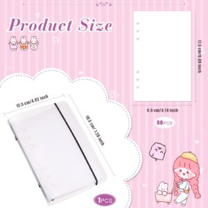 Spakon Sticker Collecting Album Sheets Reusable Sticker Book Sticker Collection Accessories for Collecting Back to School gifts, A6/A5(1 Piece,A6)