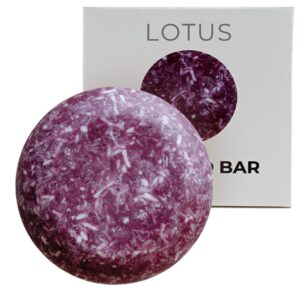 suds & co. solid shampoo bar, zero waste shampoo, natural shampoo bar soap, sustainable, hair care - lotus, 3.0 ounce