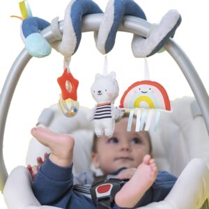 baby steps hanging rattles spiral plush toys,crib toys,stroller toys, car seat toys?infant toys 0-3?3-6 months with musical plush toys ?stimulates baby?s senses and motor skills