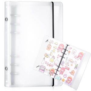 spakon sticker collecting album sheets reusable sticker book sticker collection accessories for collecting back to school gifts, a6/a5(1 piece,a6)