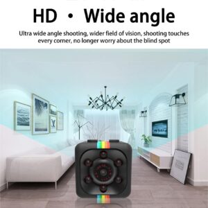 Surveillance Camera Mini, Wireless Camera with 1080P HD APP Real-time View, Record Camera with Two-Way Audio - Cloud Storage and Outdoor Sports Detection Waterproof Night Vision (Black)