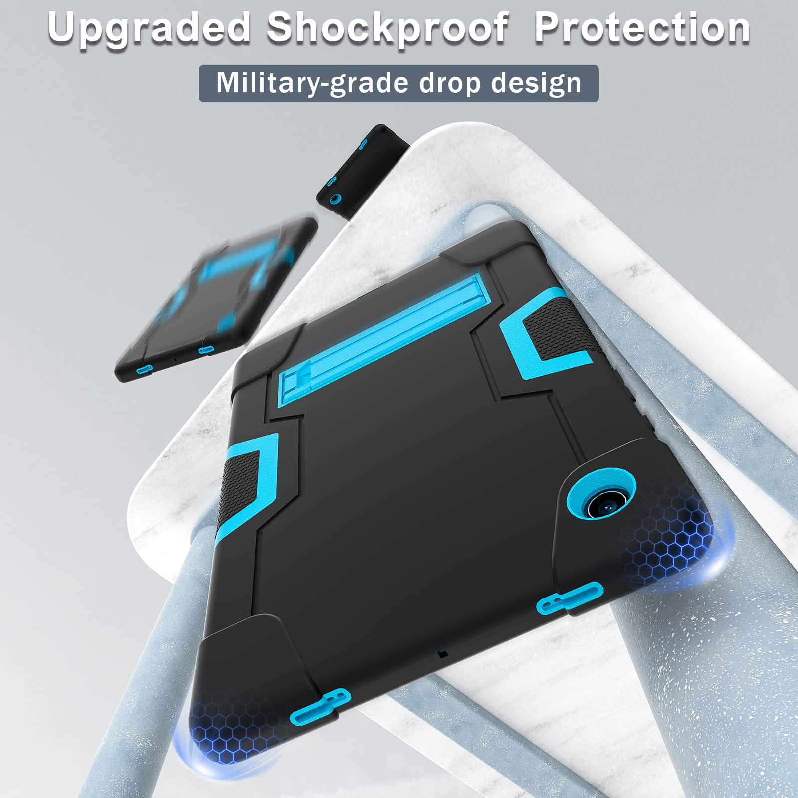 WESOROL for Galaxy Tab A8 Case,for Samsung A8 10.5 Tablet Case with Screen Protector/Kickstand,Heavy Duty Shockproof Protection Cover for 10.5 Inch Samsung Galaxy Tab A8 Case (SM-X200/X205/X207)