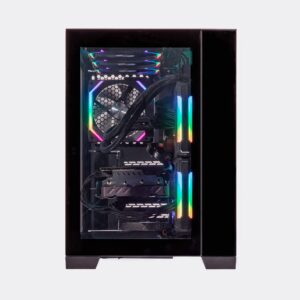 Velztorm Galax CTO SFF Gaming Desktop PC Liquid-Cooled (AMD Ryzen 7-5800X 8-Core, GeForce RTX 3060 12GB, 16GB DDR4, 1TB PCIe SSD + 3TB HDD (3.5), WiFi-N, RGB Fans, 750W PSU, Win 10 Home)