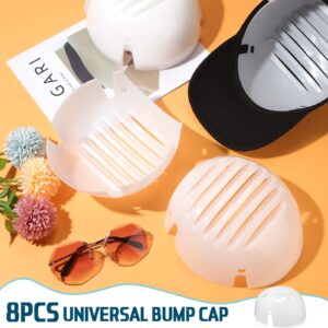 Universal Bump Cap Insert Baseball Bump Cap Insert Lightweight Bump Cap Insert Safety Bump Cap PE Lined Bumper Hat Insert for Comfortable Head Protection (White, 4 Pieces)