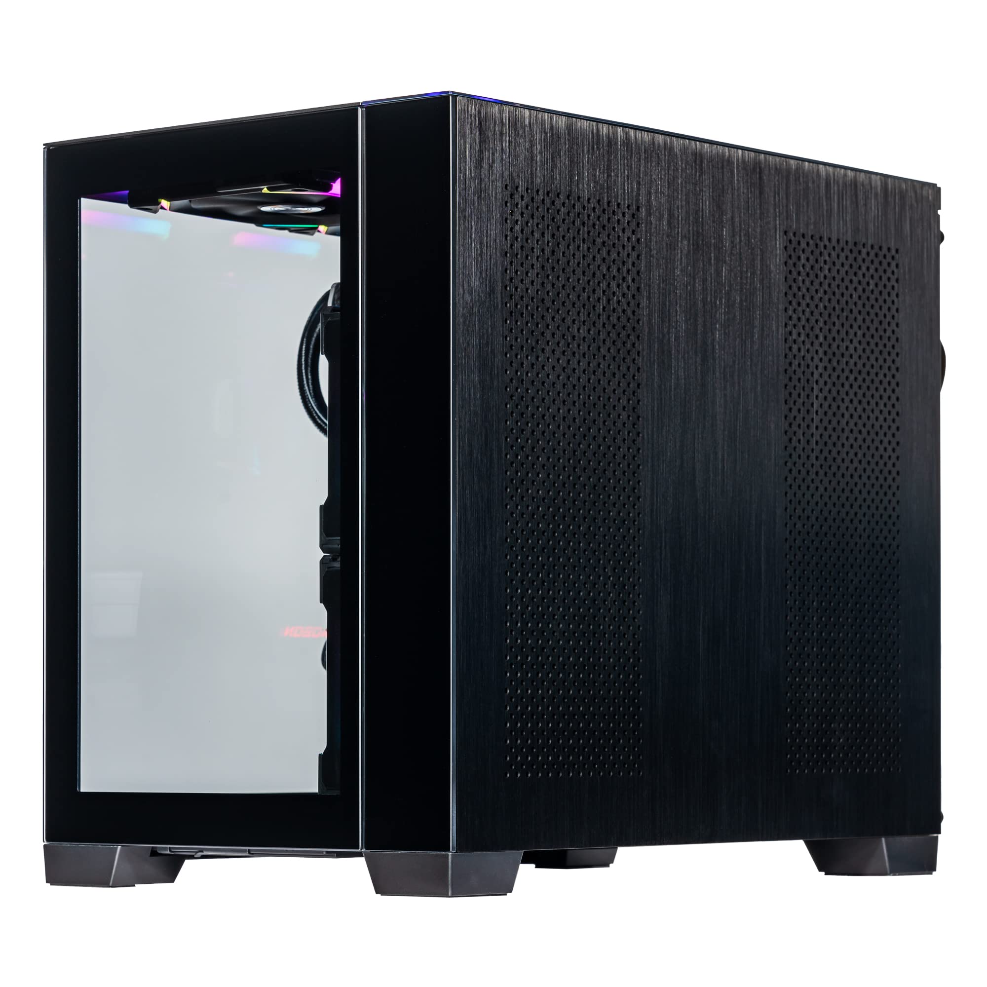 Velztorm Galax CTO SFF Gaming Desktop PC Liquid-Cooled (AMD Ryzen 7-5800X 8-Core, GeForce RTX 3060 12GB, 32GB DDR4, 512GB PCIe SSD + 2TB HDD (3.5), WiFi-N, RGB Fans, 750W PSU, Win 10 Home)