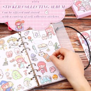 Spakon Sticker Collecting Album Sheets Reusable Sticker Book Sticker Collection Accessories for Collecting Back to School gifts, A6/A5(1 Piece,A6)