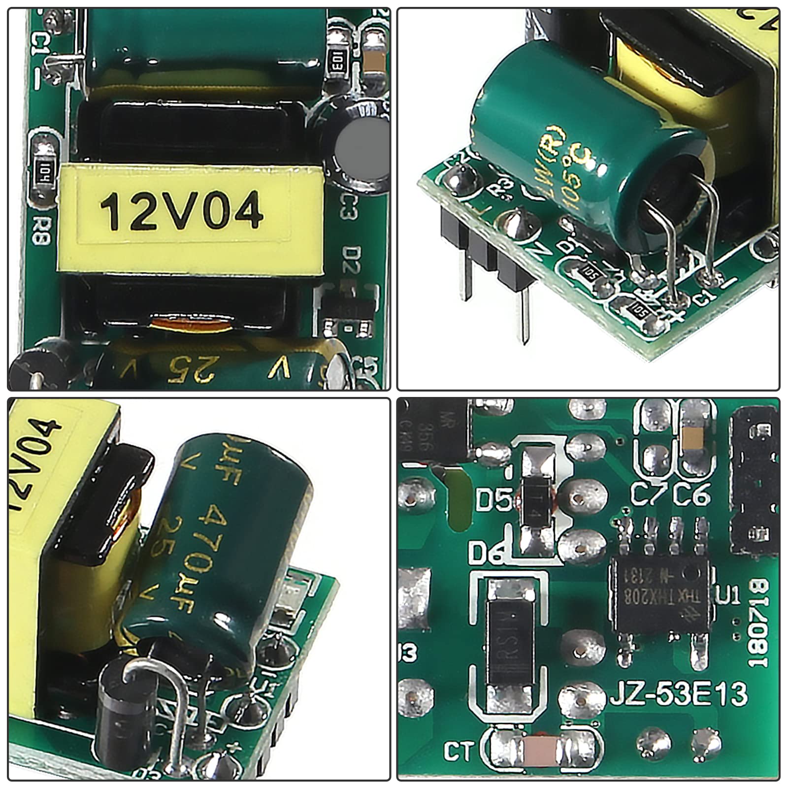 AITIAO 6Pcs AC-DC Precision Buck Power Supply Module 12V 400mA Isolated Switch Power Supply Buck Converter AC 110V 100V-264V to 12V 400mA Isolated Step Down Module