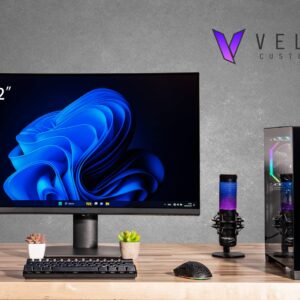 Velztorm Galax CTO SFF Gaming Desktop PC Liquid-Cooled (AMD Ryzen 7-5800X 8-Core, GeForce RTX 3060 12GB, 32GB DDR4, 512GB PCIe SSD + 2TB HDD (3.5), WiFi-N, RGB Fans, 750W PSU, Win 10 Home)